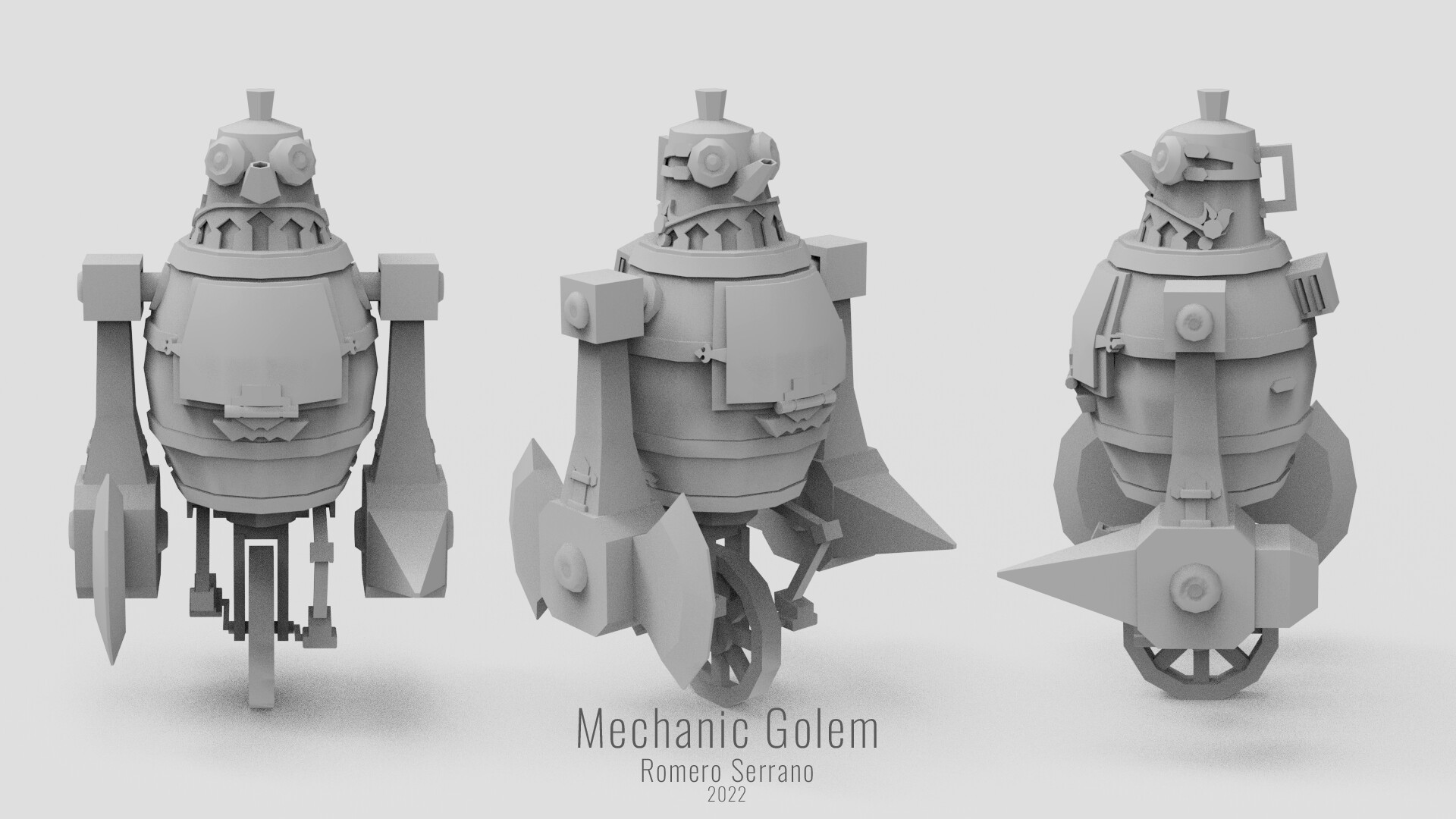 ArtStation - WIP - Mechanic Golem