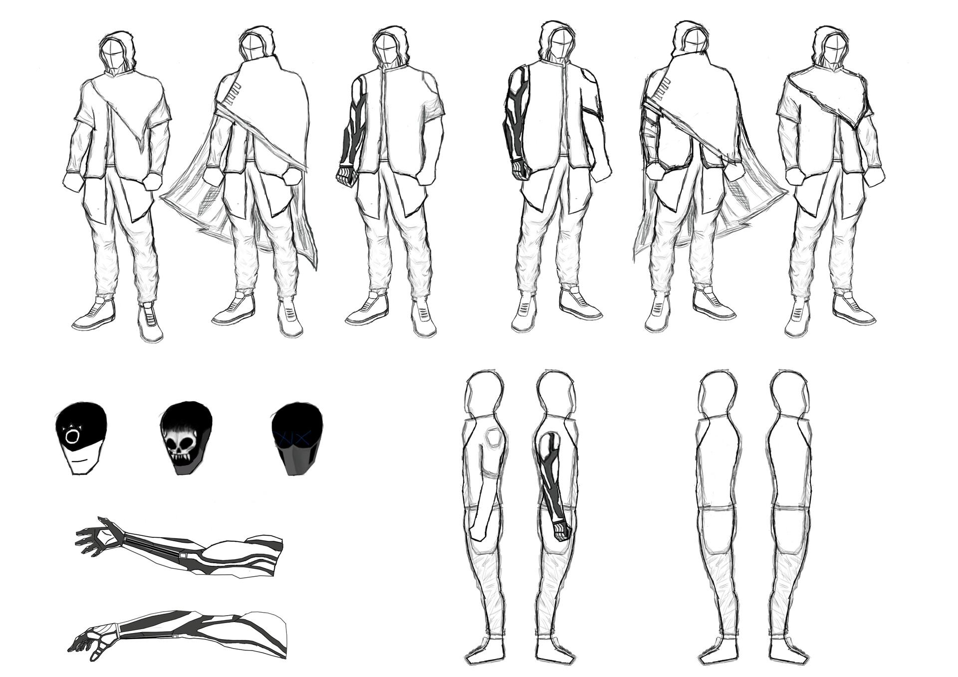 ArtStation - Character concept art for college dystopian project