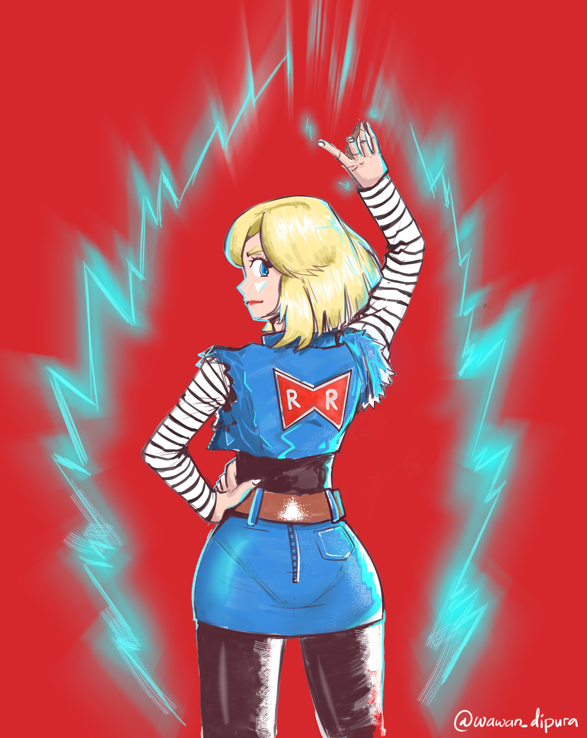 Artstation Android 18 Fanart