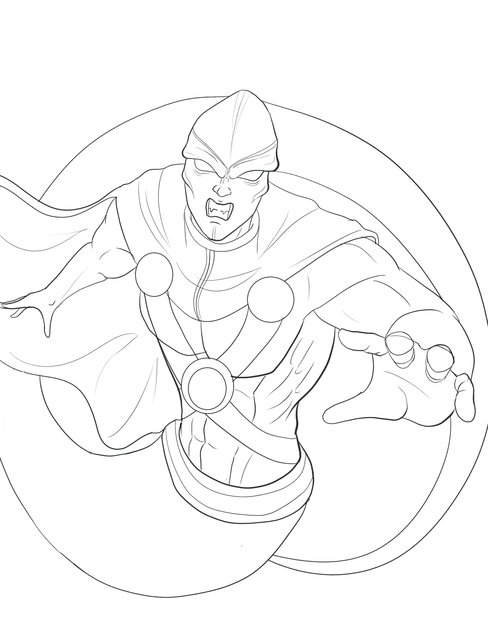 martian manhunter coloring pages