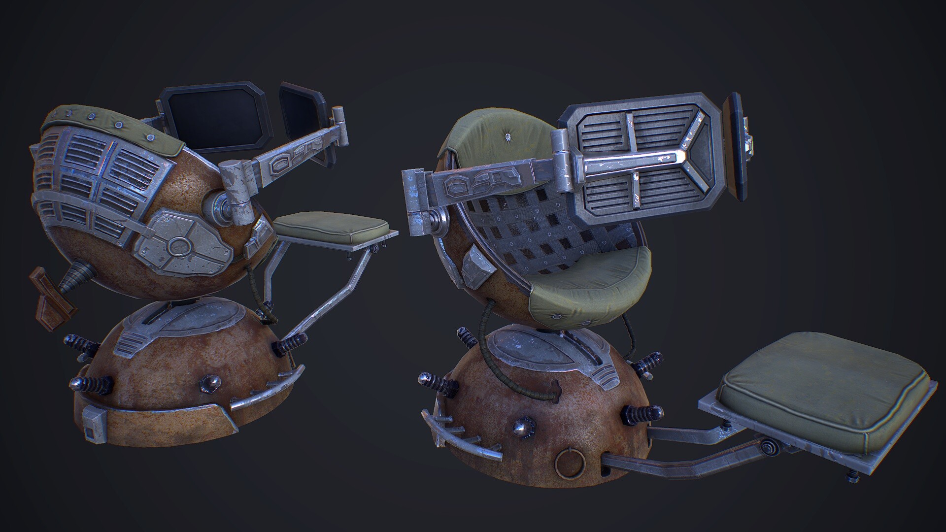 ArtStation - sci fi chair