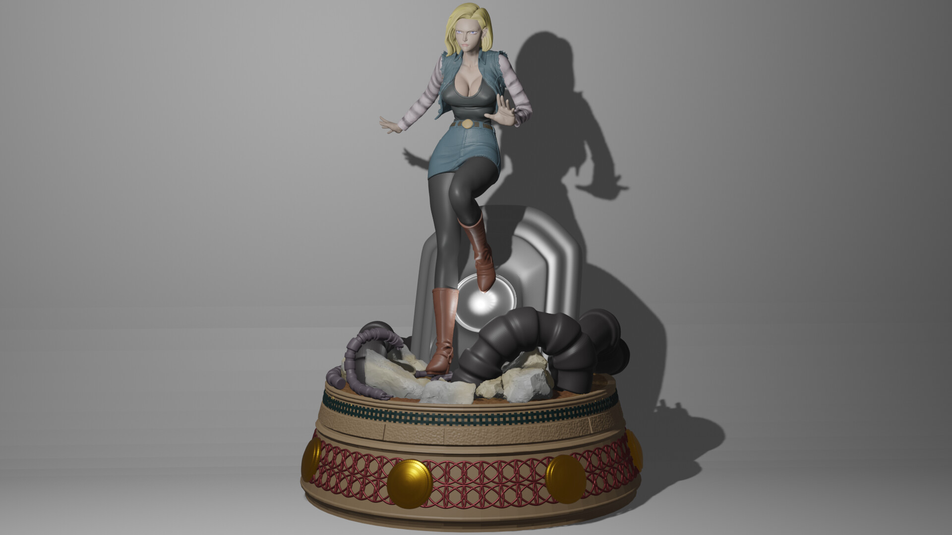 ArtStation - Android 18 model to print in 3D