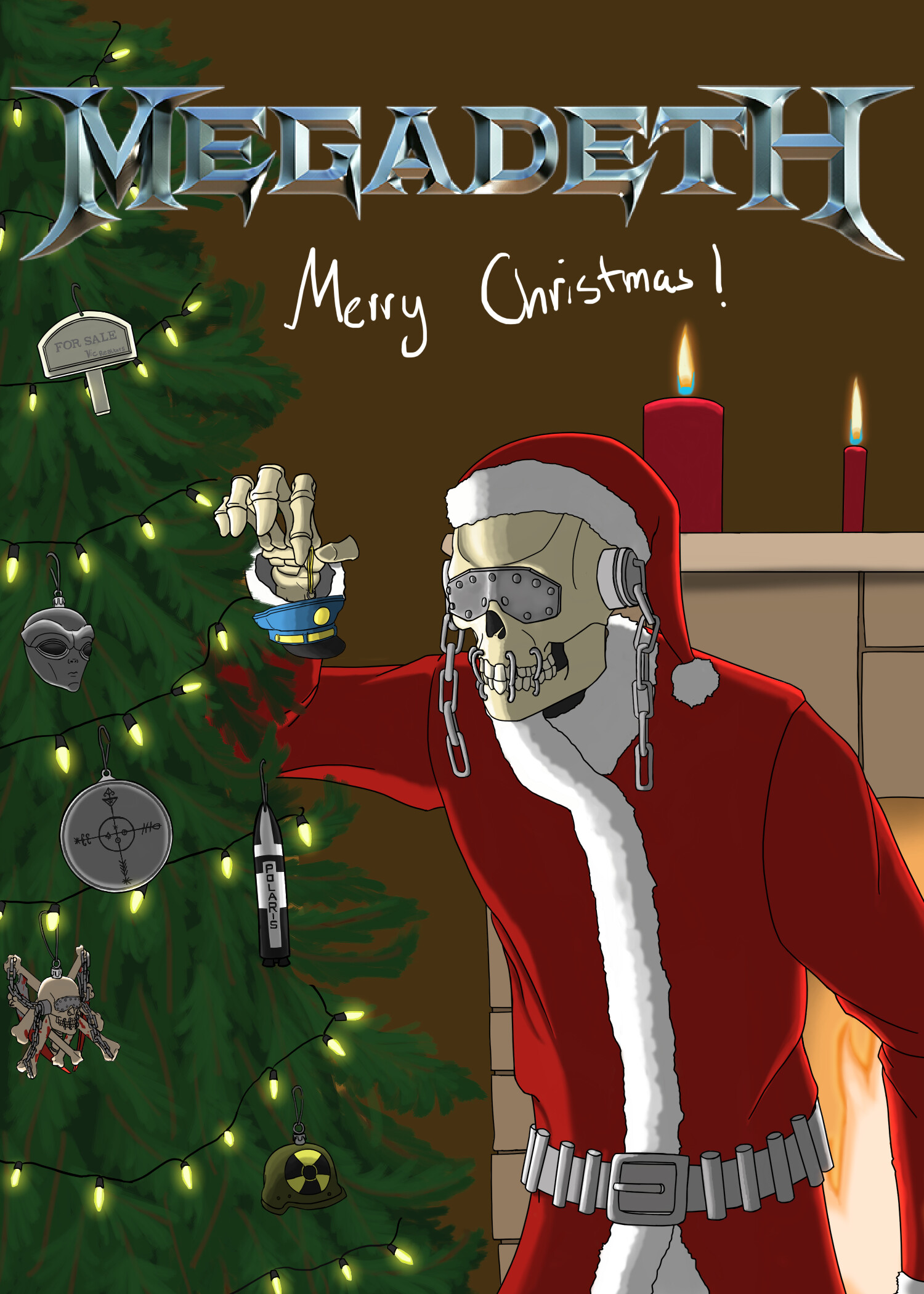 ArtStation - Megadeth's Countdown to Christmas Card Contest