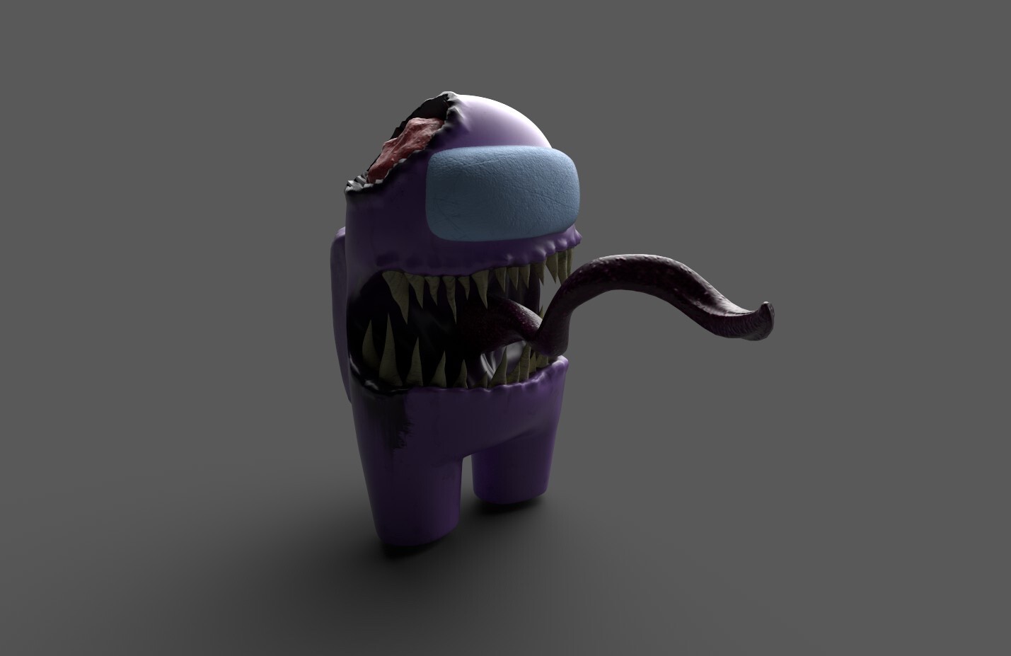 ArtStation - Among Us Monster - Rookies Weekly Drill Entry part 1