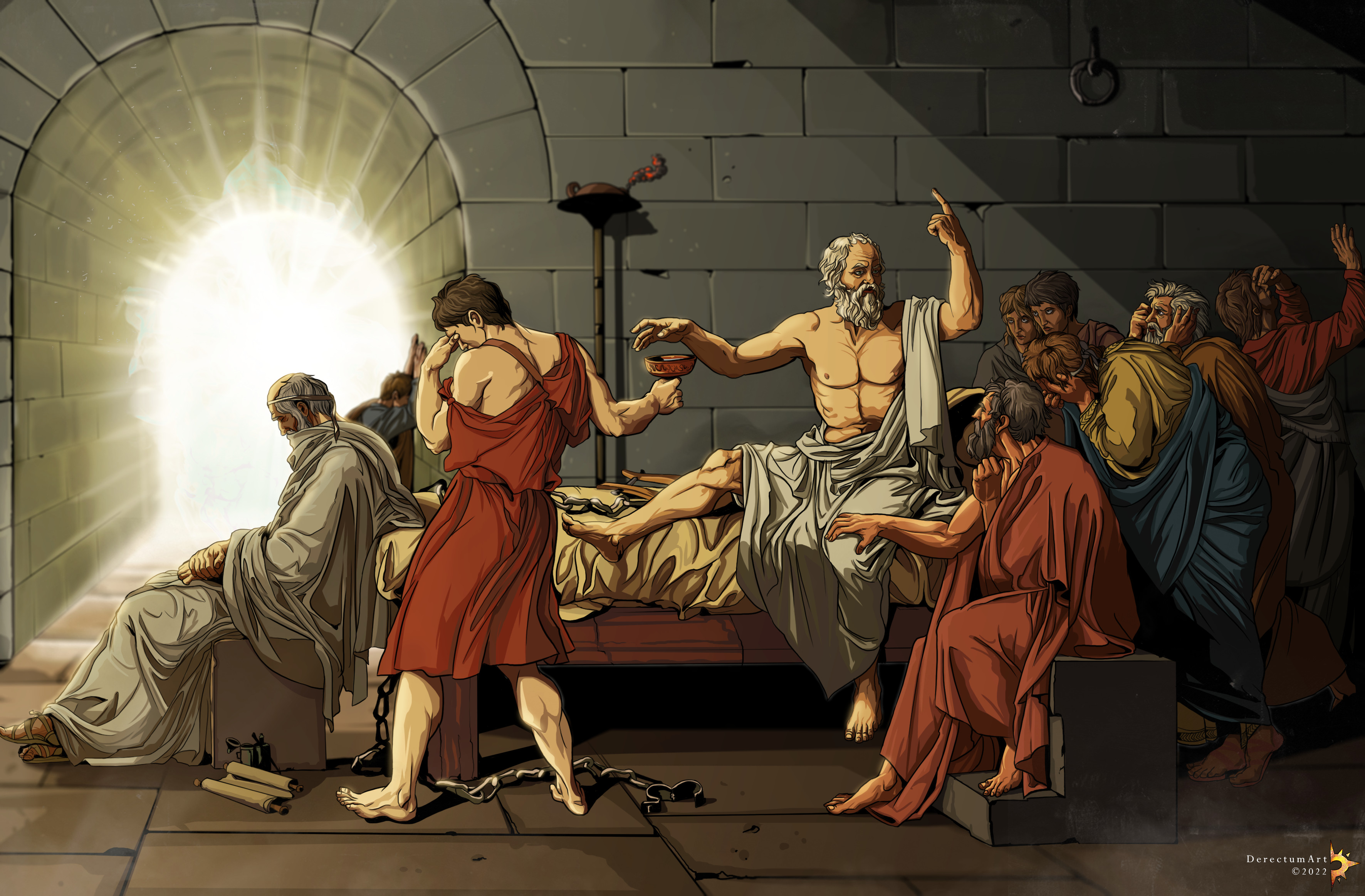 DerectumArt (Digital Art and Design) - The Death of Socrates