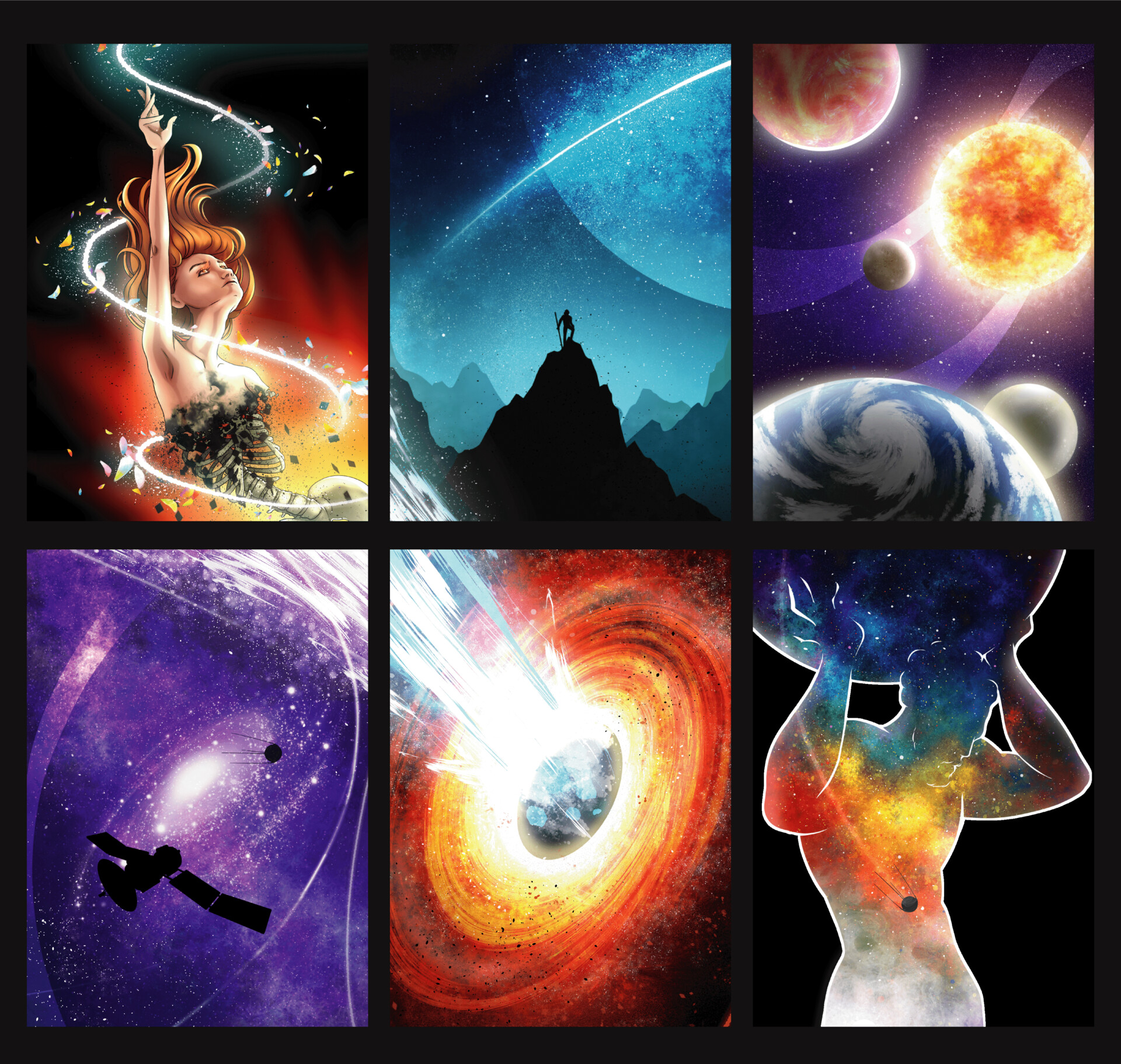 ArtStation - 6 IN 1 | Space Themed Posters