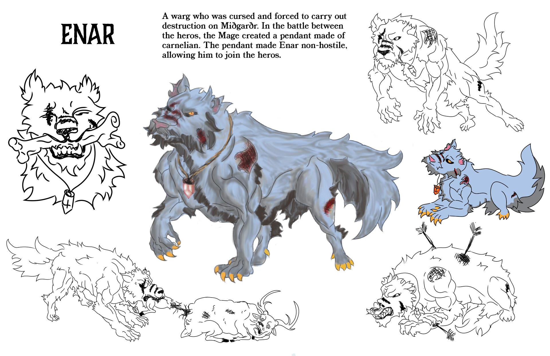ArtStation - ENAR - Character Sheet