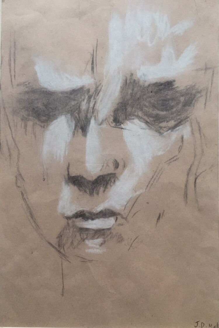 ArtStation - Charcoal Face Study