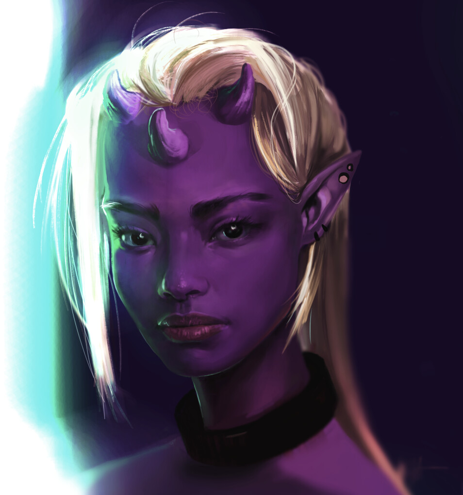 ArtStation - Alien girl