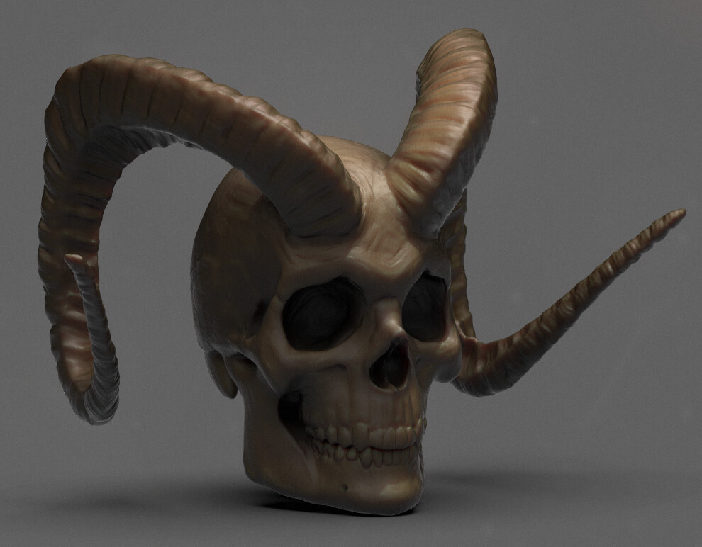 ArtStation - Demon Skull Sketch