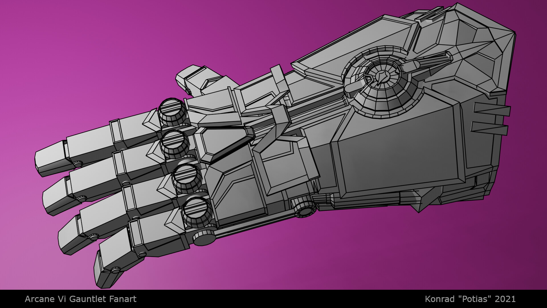 Konrad Potias - Arcane Vi Gauntlet Fanart