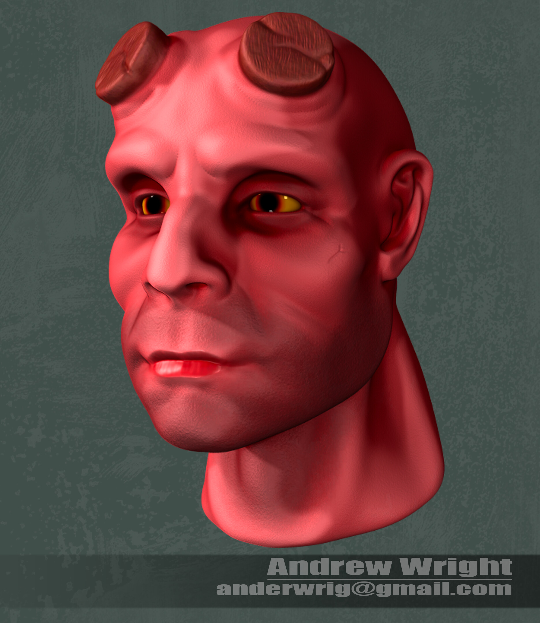 ArtStation - Hellboy Bust