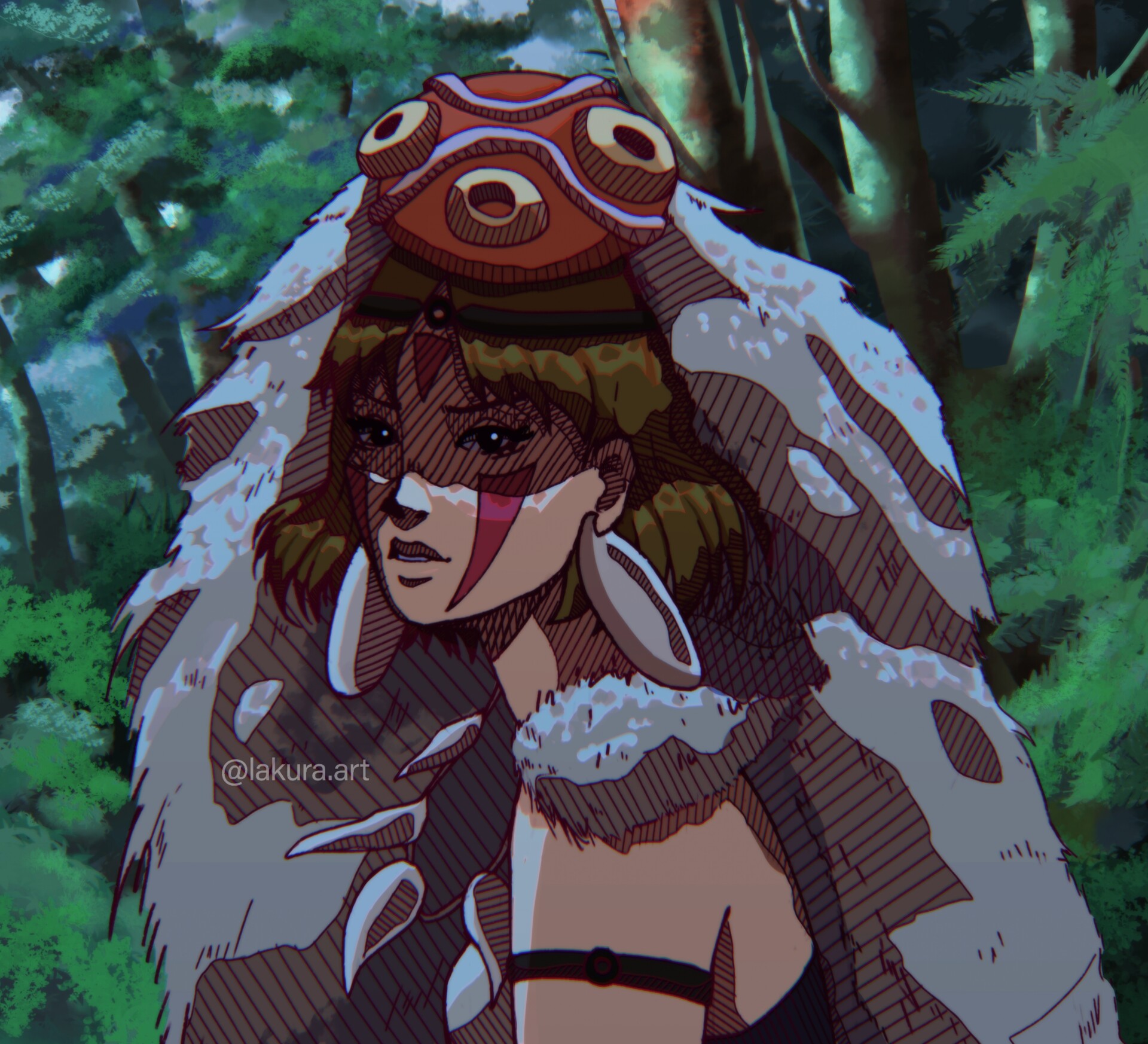 ArtStation - Princess Mononoke