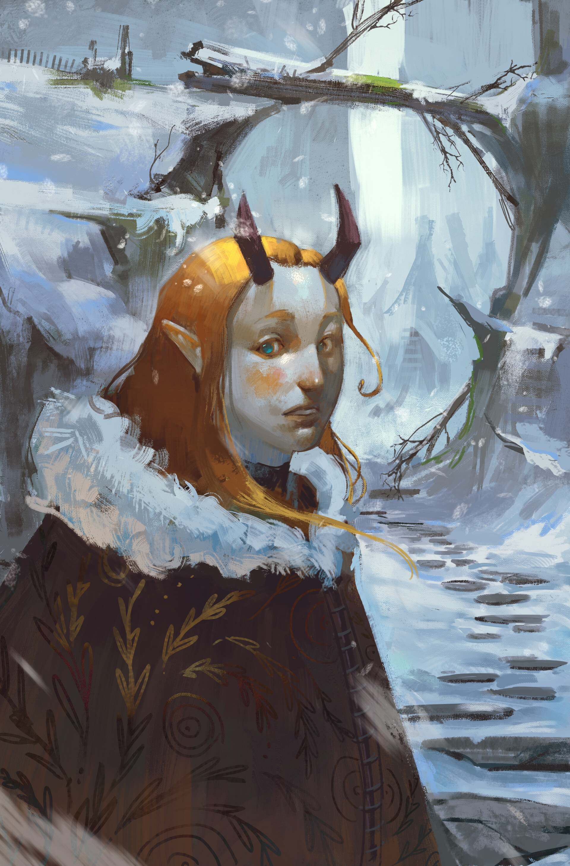 ArtStation - winter path