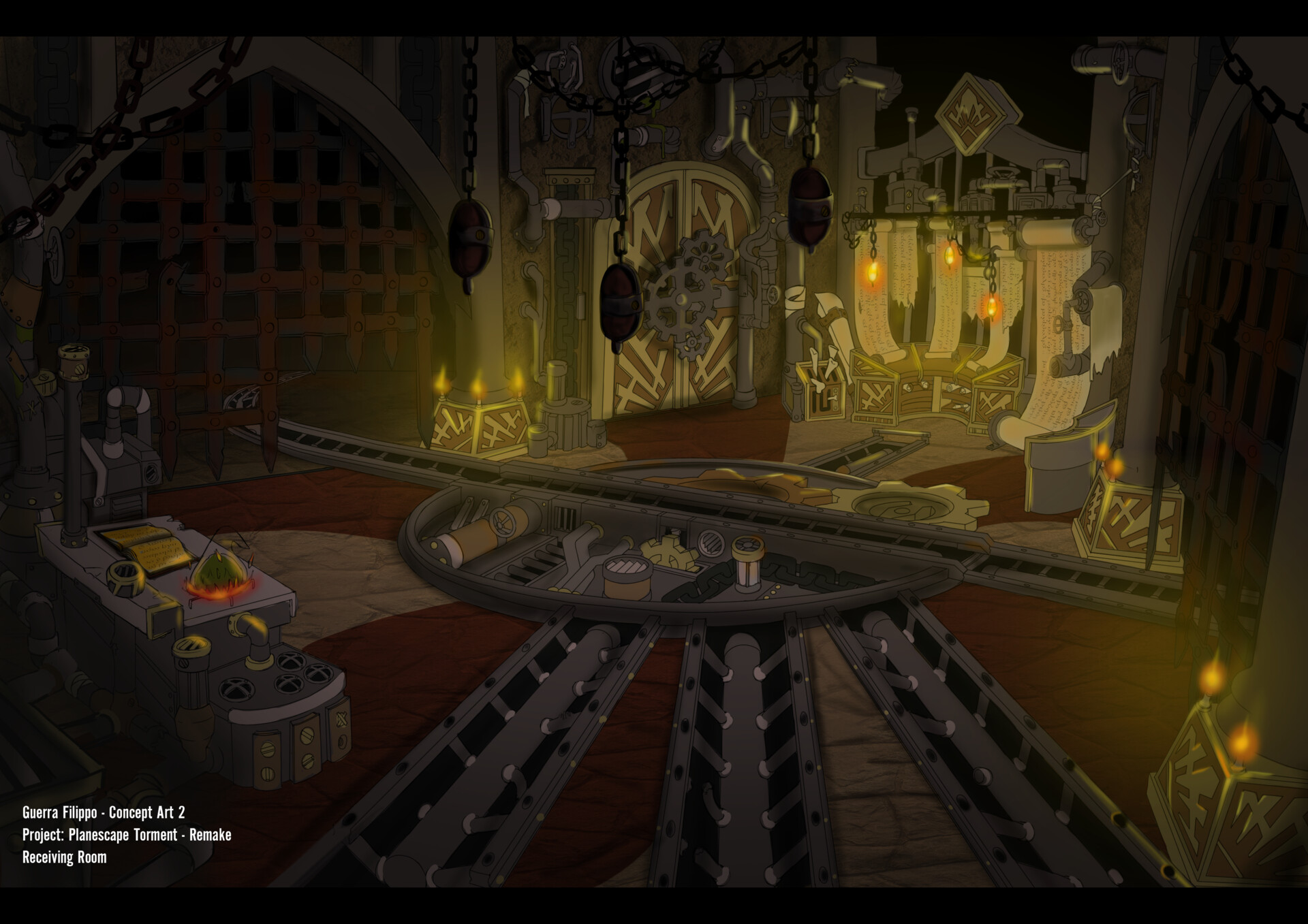 ArtStation - Receiving Room - Planescape: Torment Remake