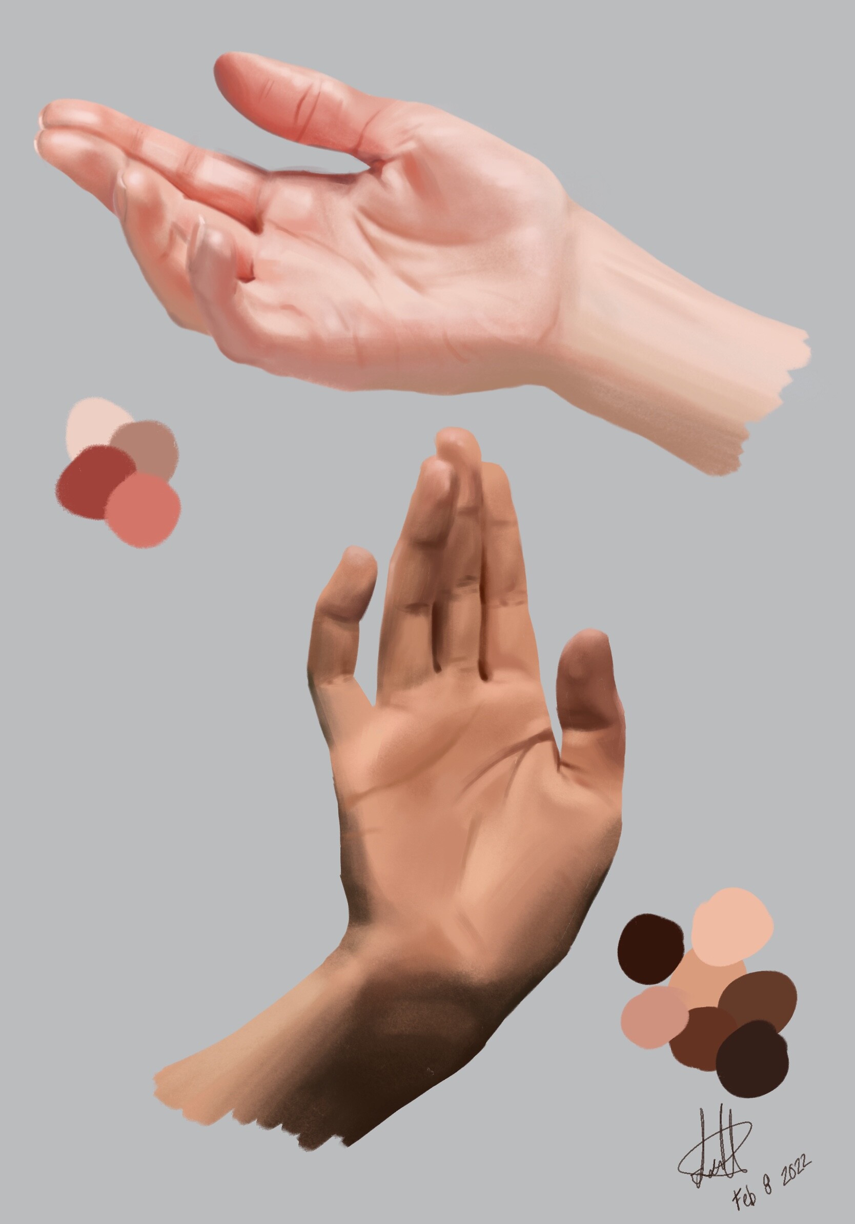 ArtStation - Hand studies