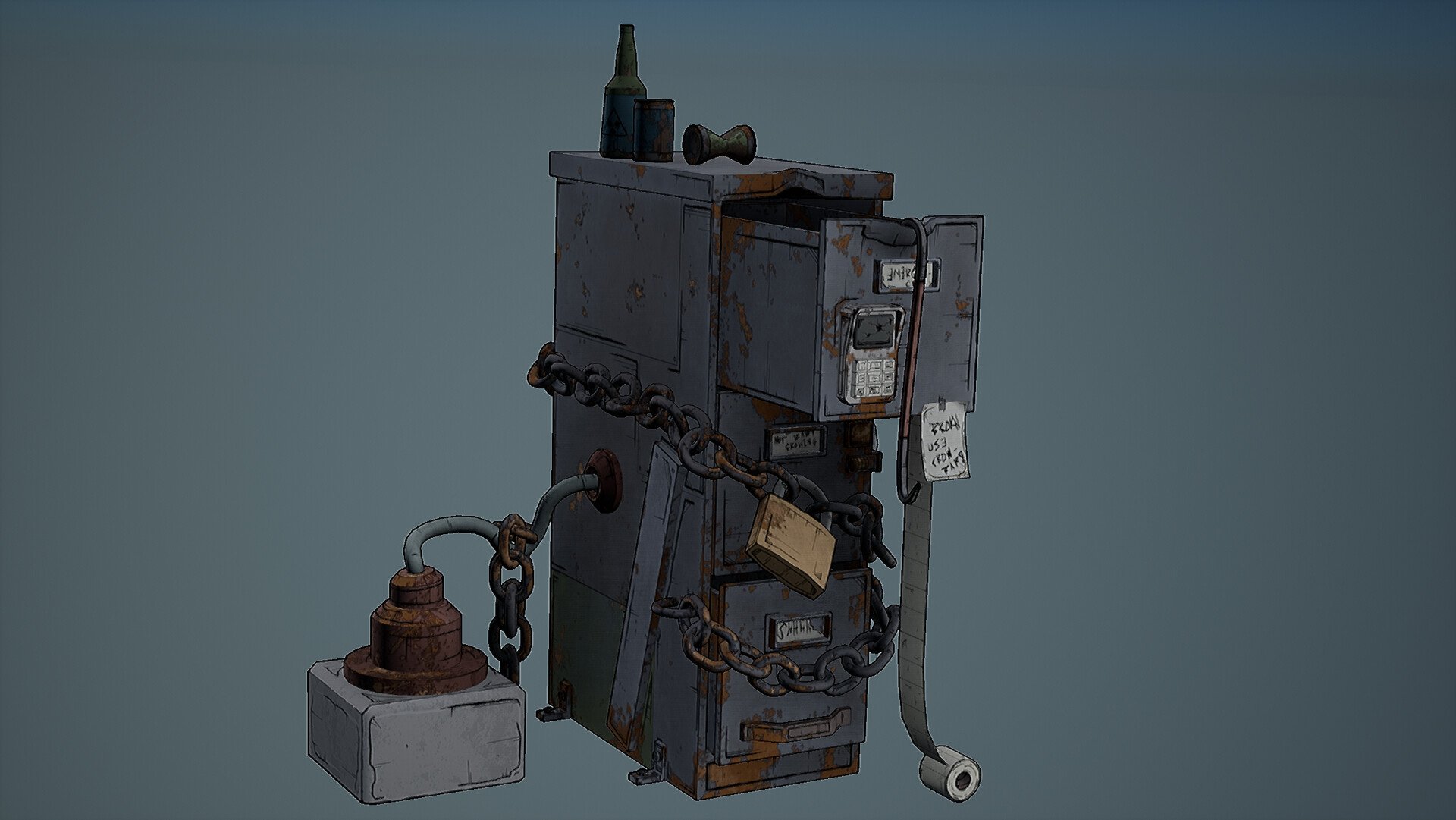 ArtStation - Borderlands Style File Cabinet