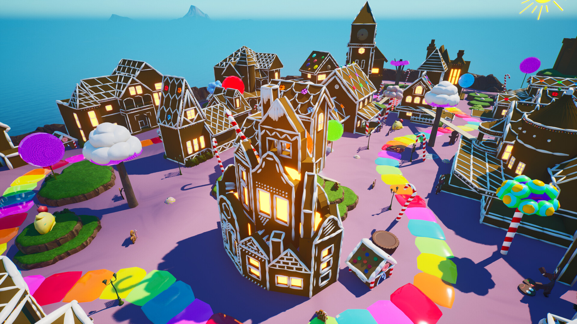 ArtStation - Candy Crash Gun Game | Aerial View