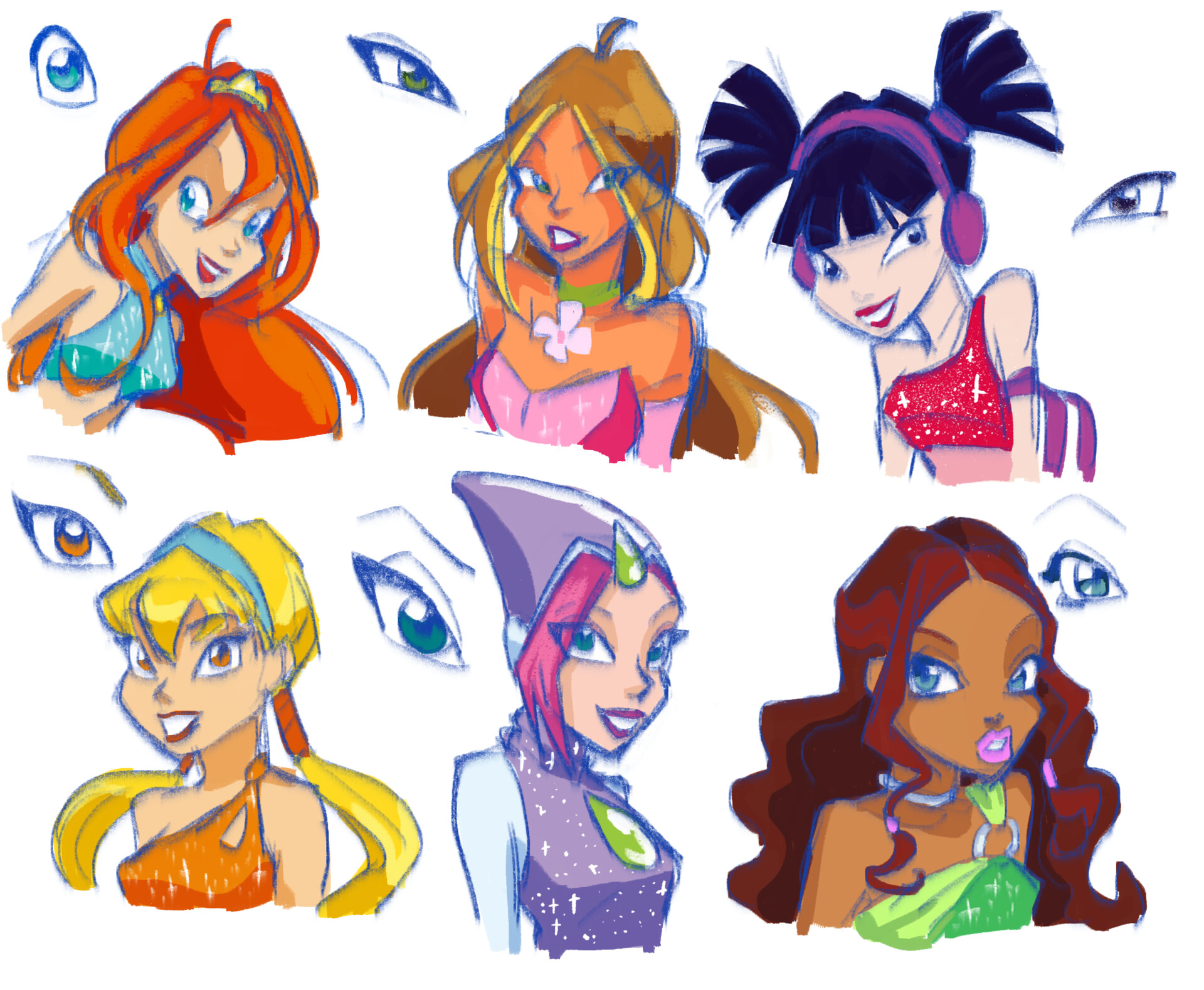 ArtStation - Winx Style Study Sketches