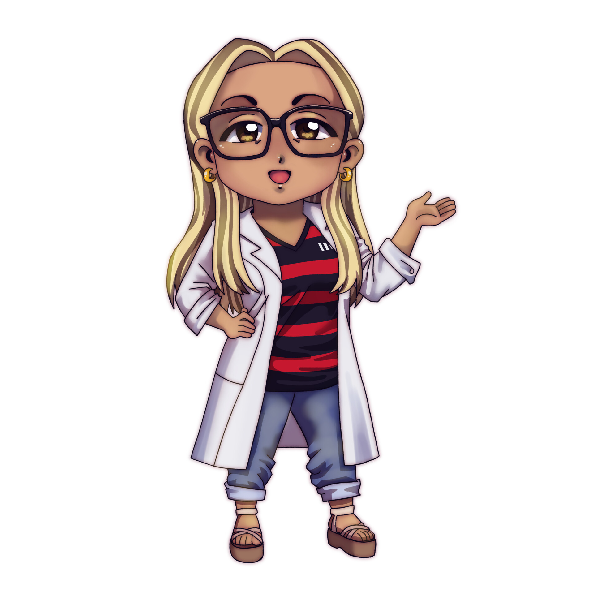 ArtStation - Comission- Chibi teacher