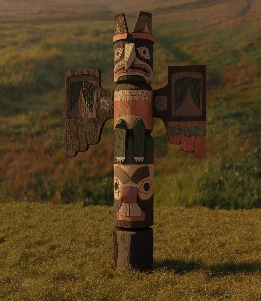 ArtStation - Mystery Shack Wooden Statue