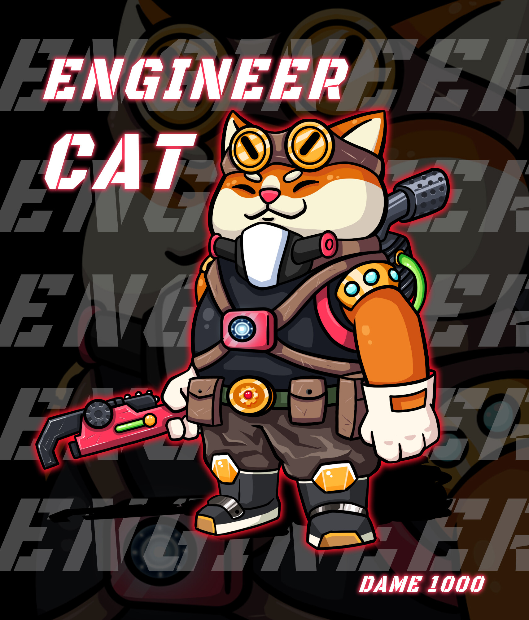 ArtStation - Engineer Cat