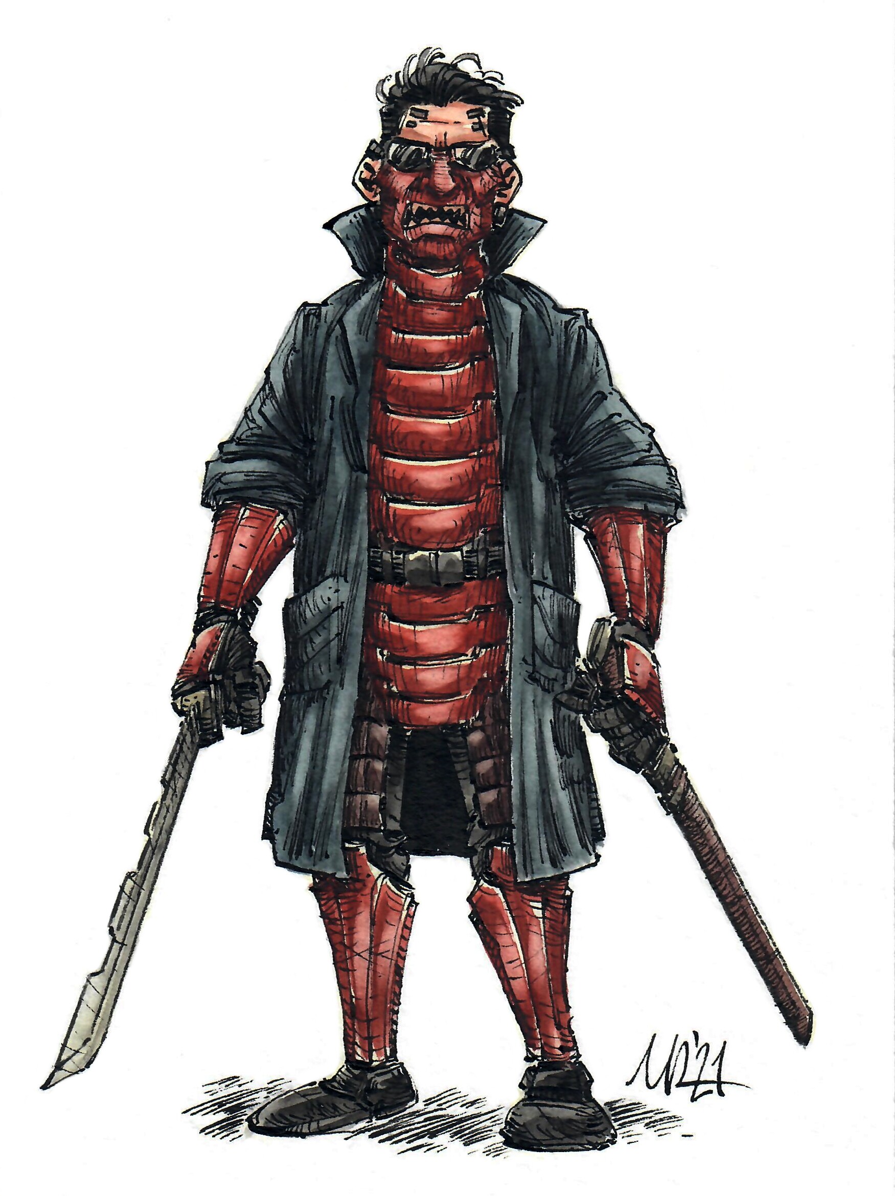 ArtStation - Character Design 9: Samurai