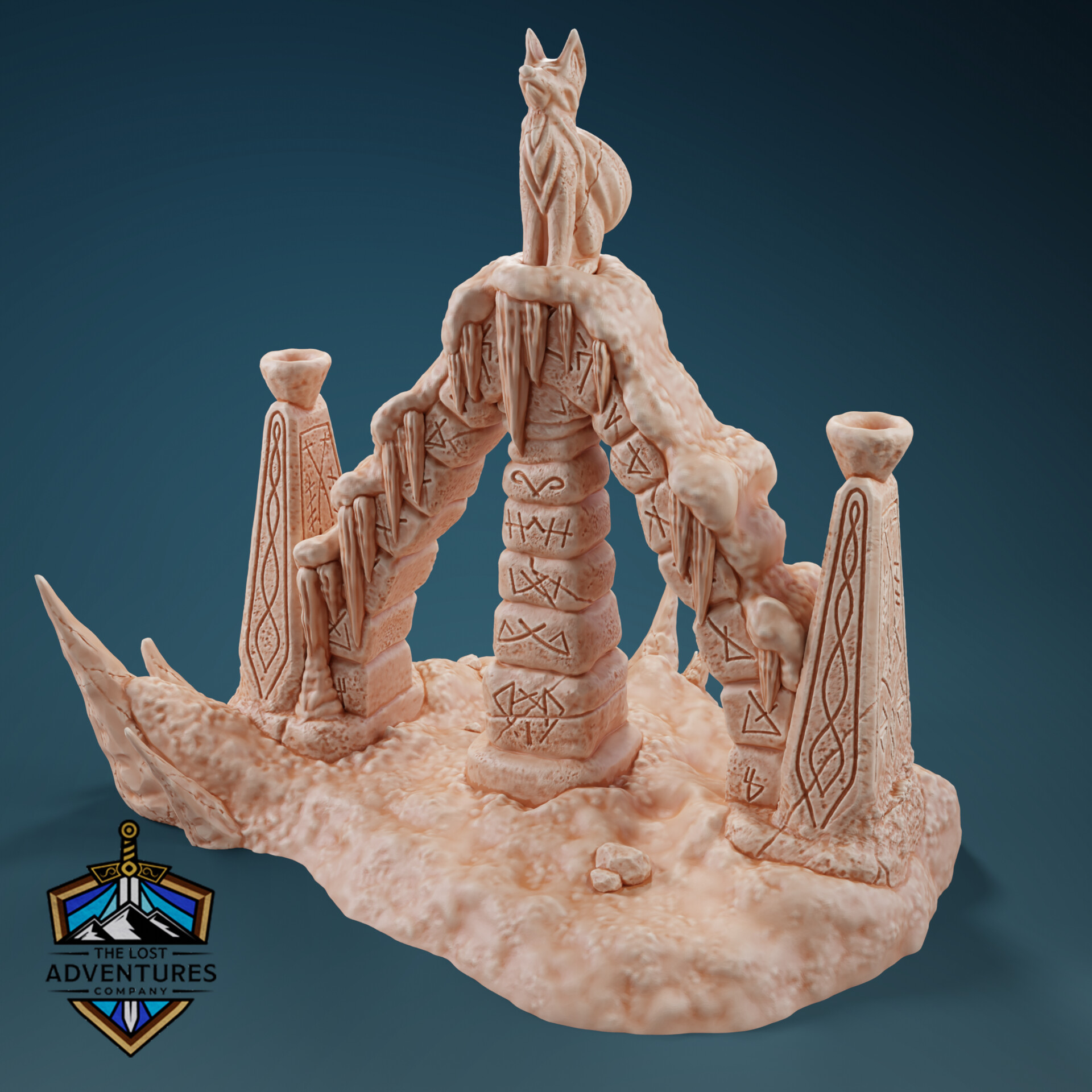 ArtStation - Moonlit Mountains Fox Statue