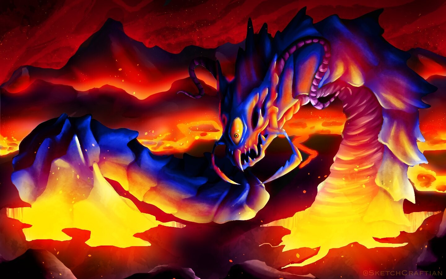 ArtStation - Magma Worm Concept Art