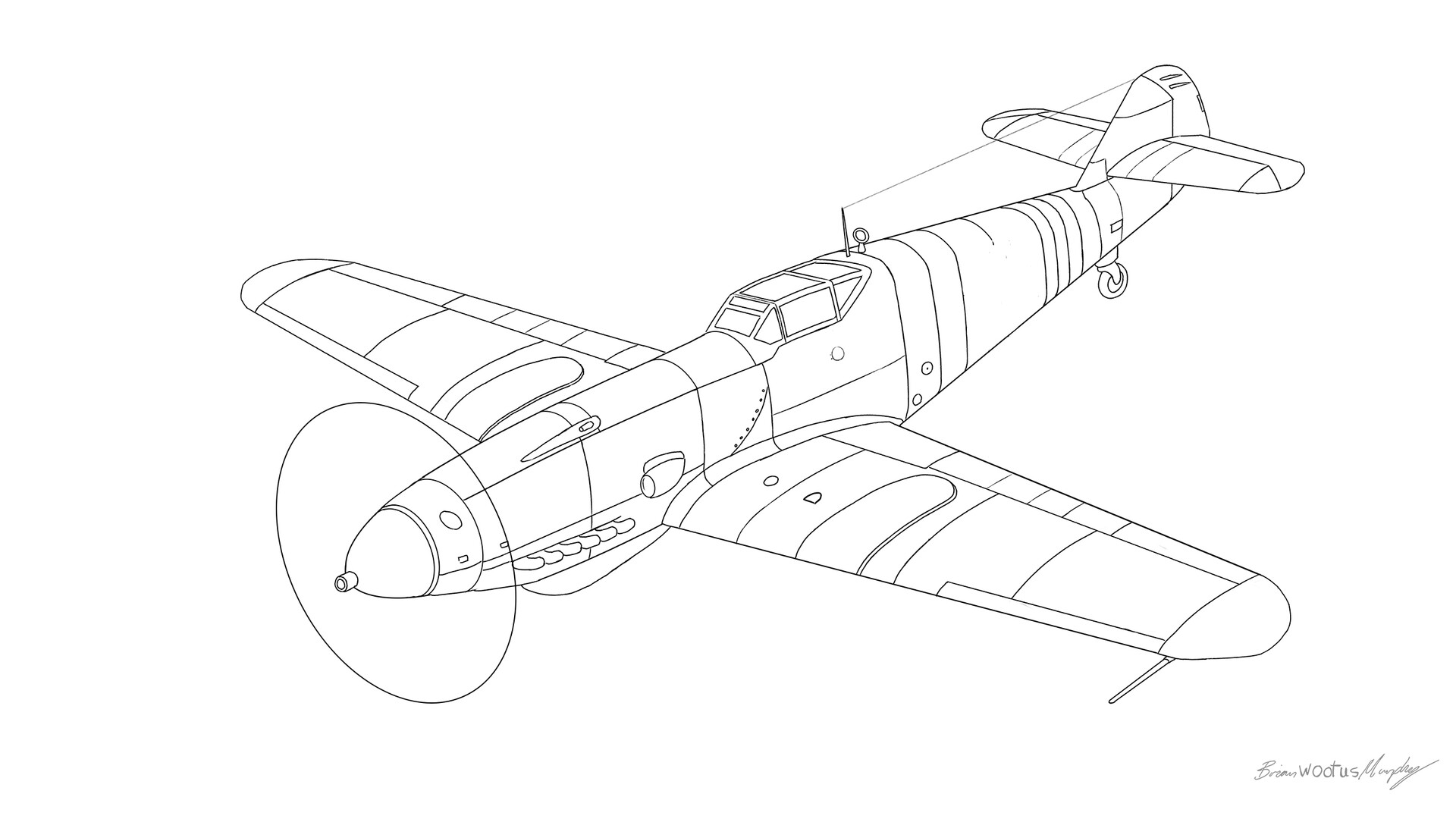 Brian J Murphy - Messerschmitt Bf 109