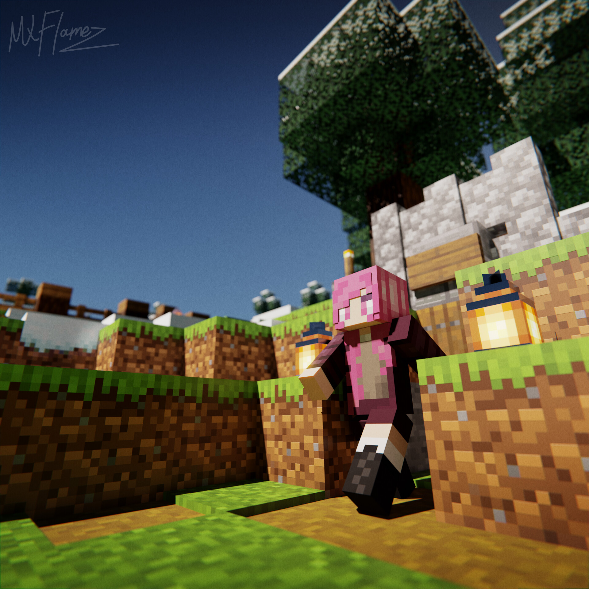 ArtStation - Outdoor MC Render (EEVEE)