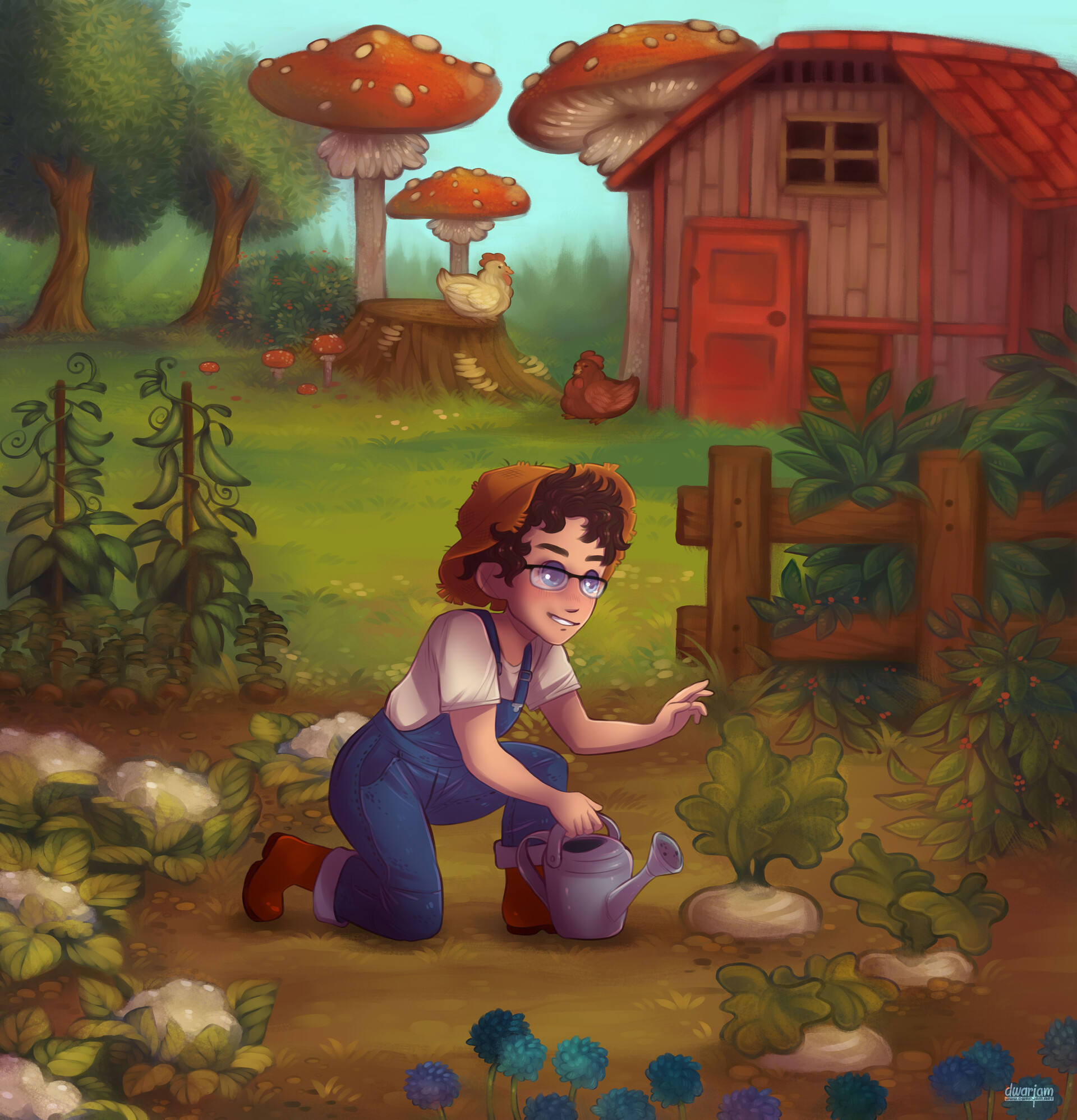 ArtStation - Peaceful day at the farm