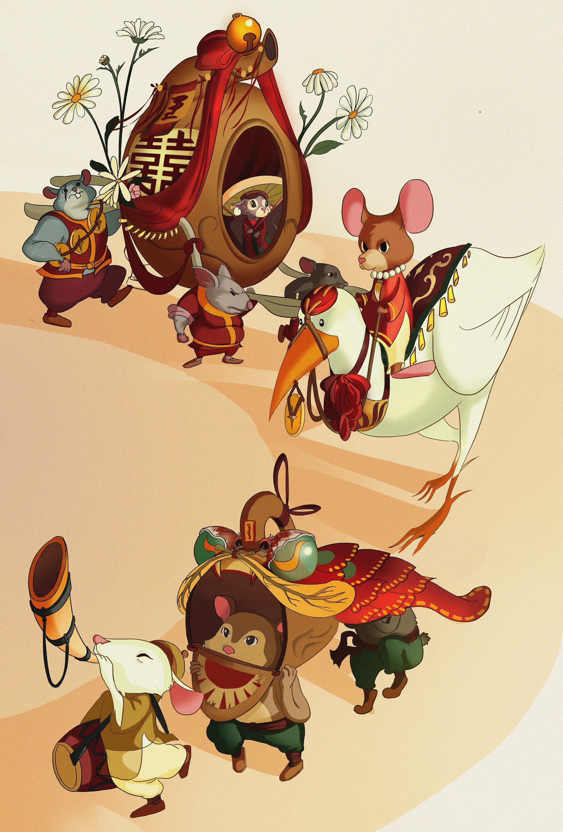 ArtStation - Mice wedding