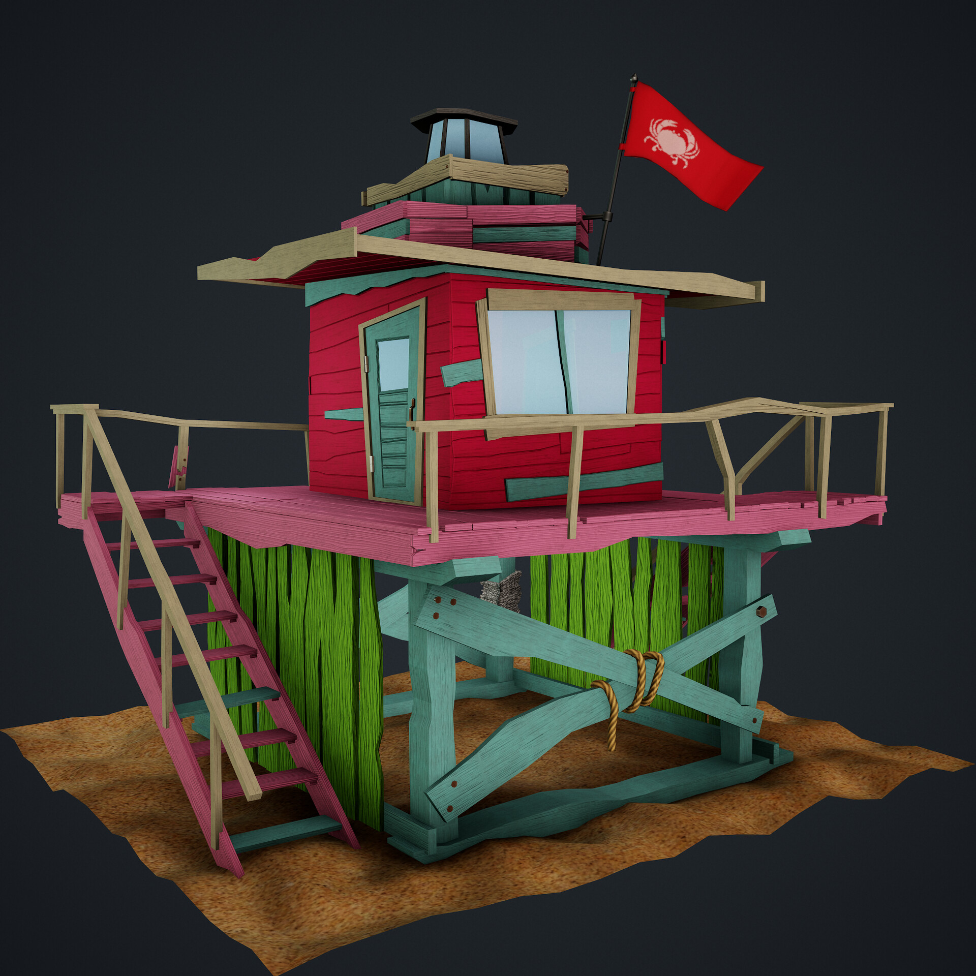 ArtStation - Lifeguard house