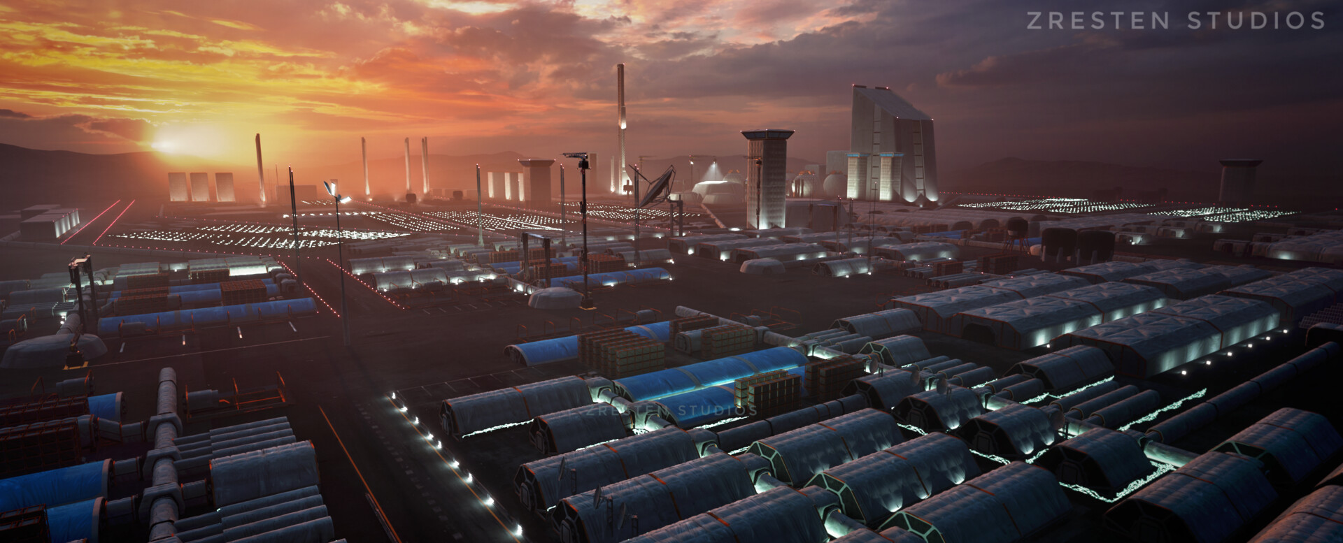 ArtStation - Planet colony