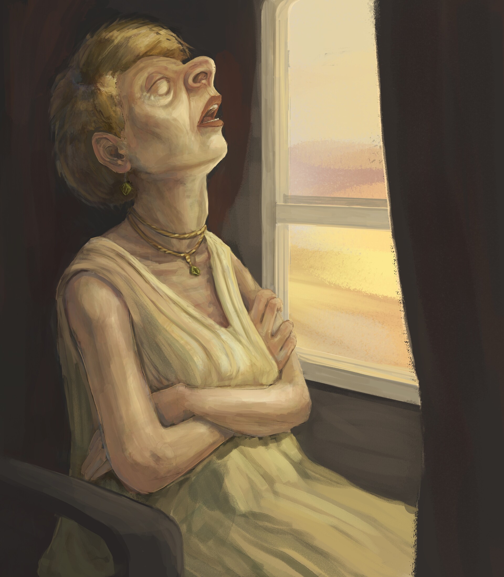 ArtStation - Old Dancer on her way to Paris