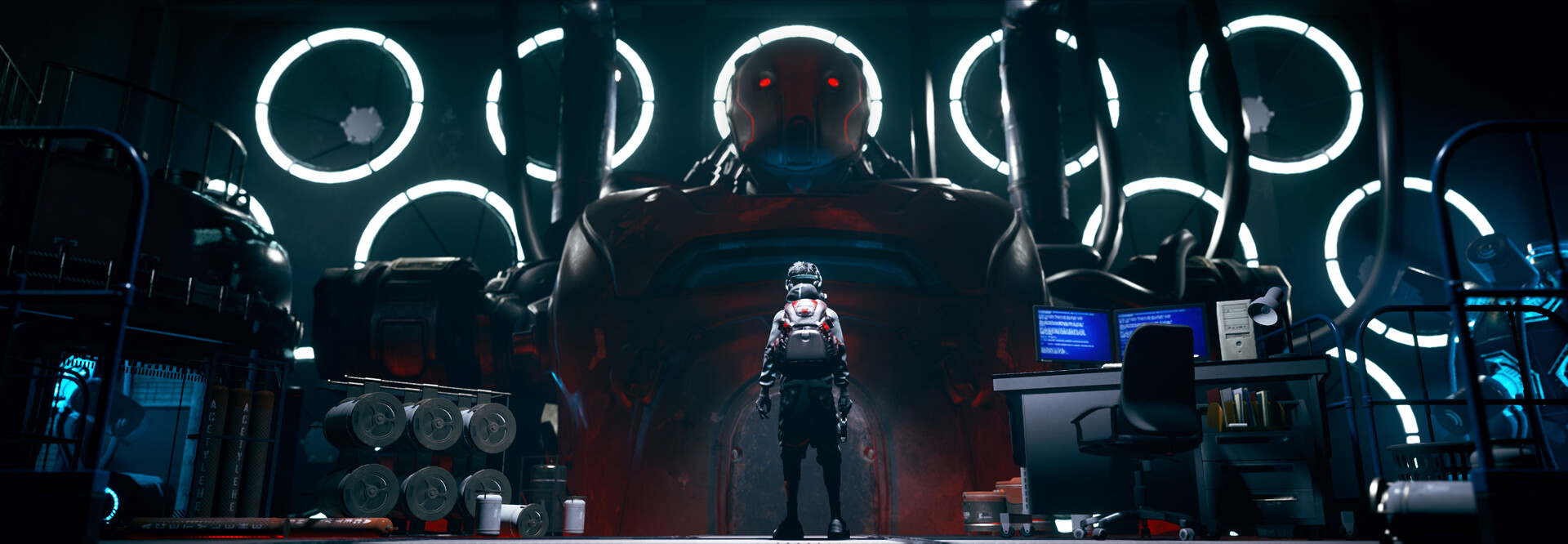 ArtStation - Lighting - Mecha Lab