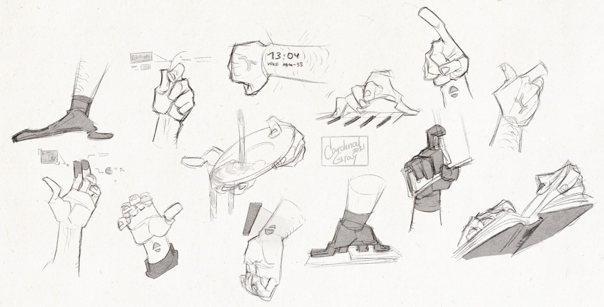 ArtStation - Hand practice - Nico and Niners