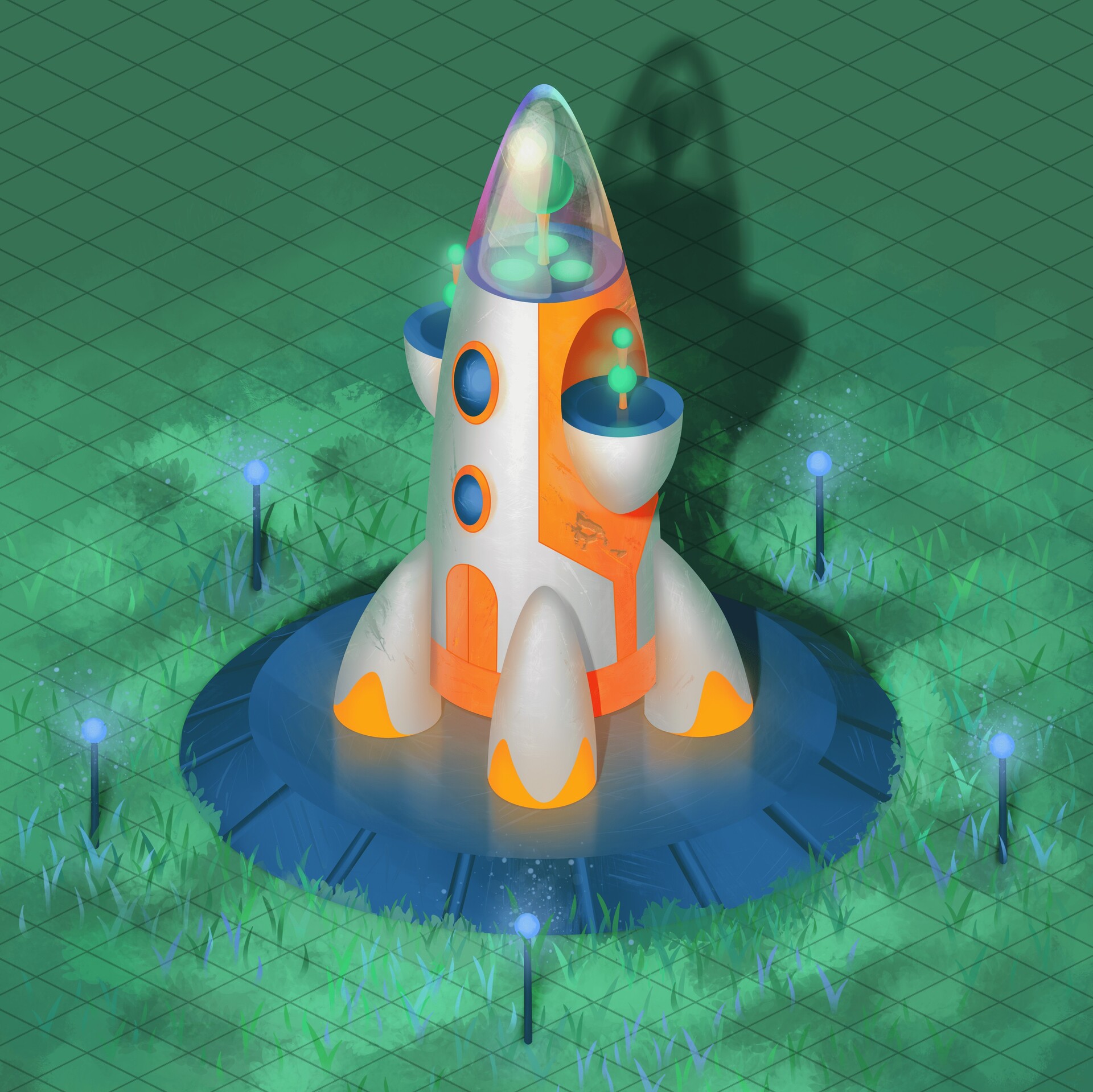 ArtStation - Isometric rocket