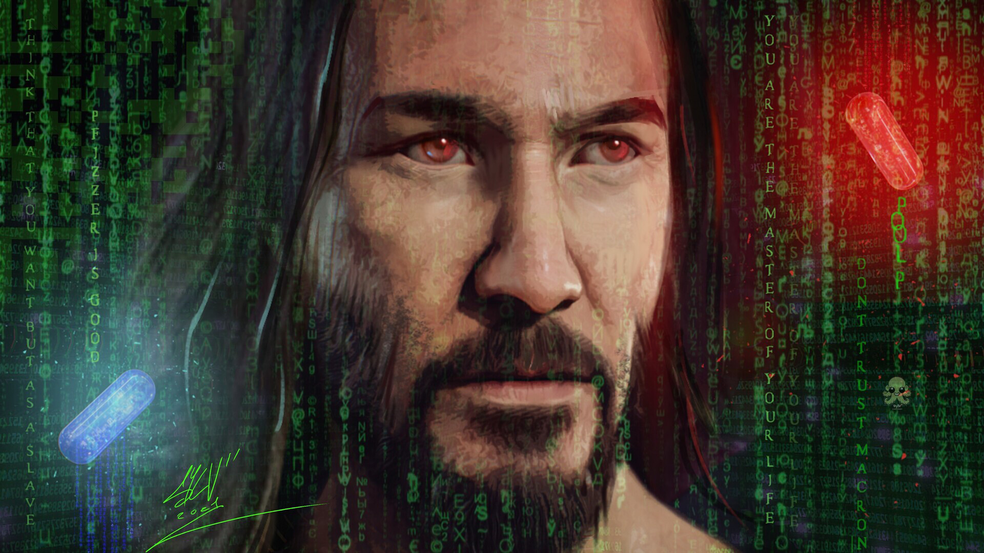 ArtStation - Matrix fan art-NEO-the choice is yours-studie portrait