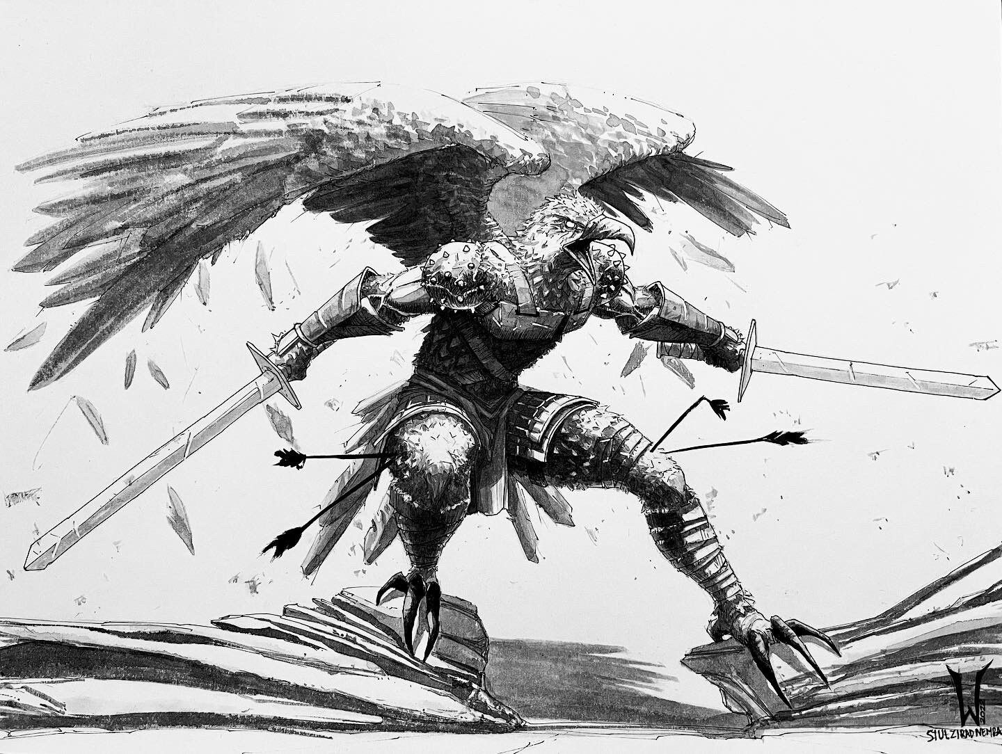 ArtStation - GOLD EAGLE WARRIOR