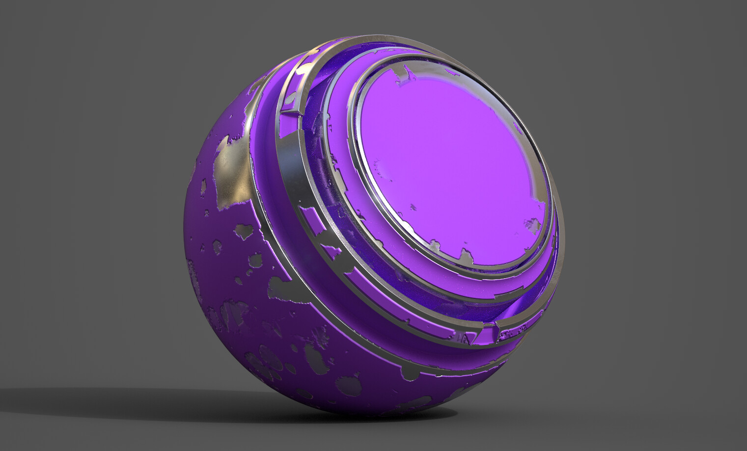 ArtStation - Purple Peel Painted Sphere