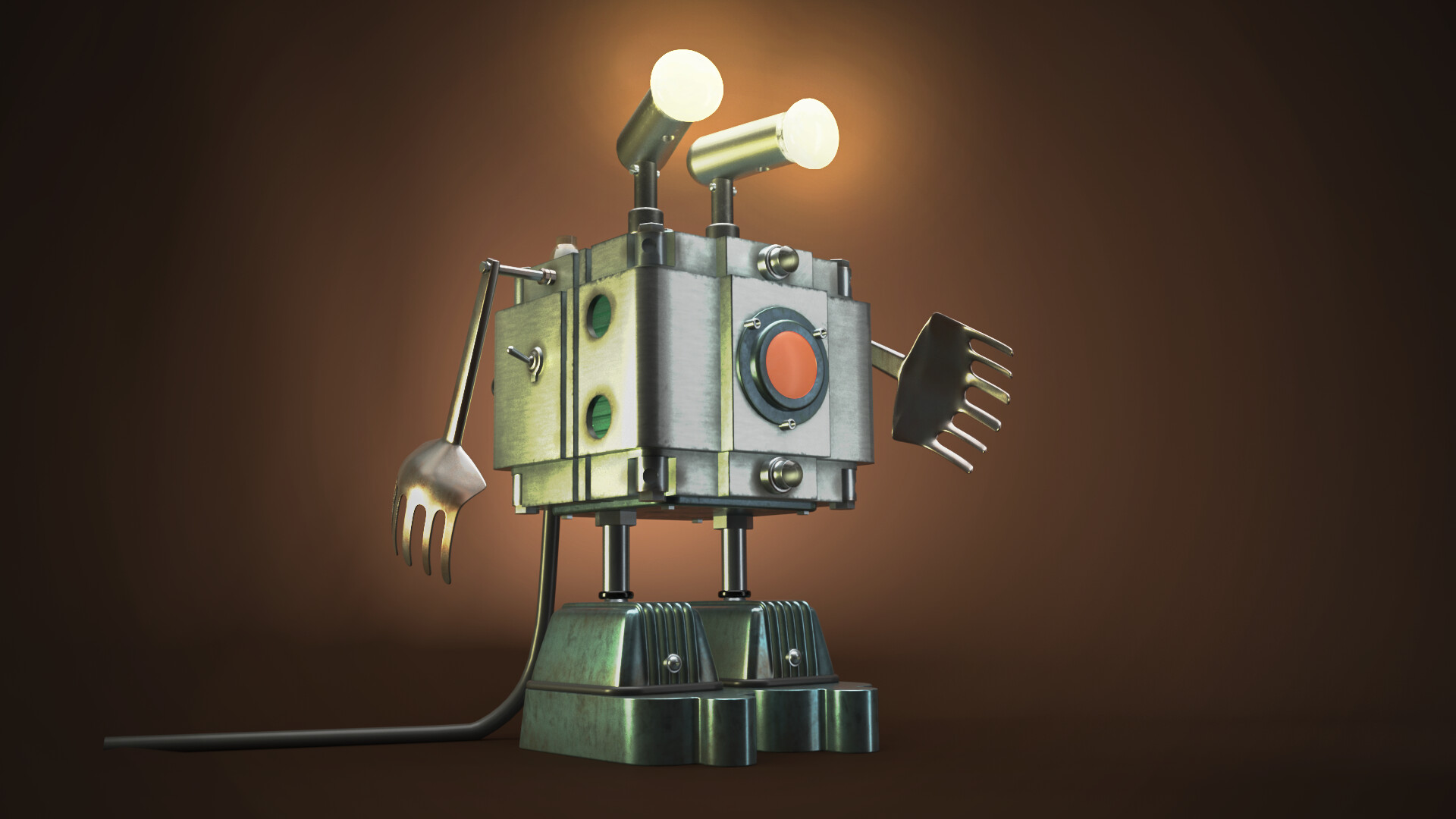 ArtStation - ROBOT MADE OF PARTS