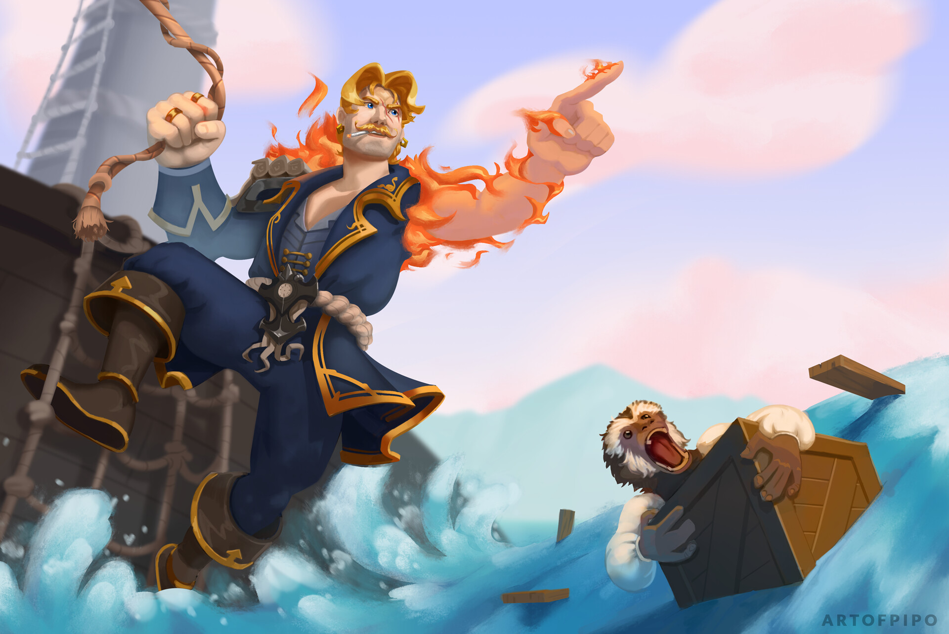 ArtStation - Worgen Pirate (in Human form)