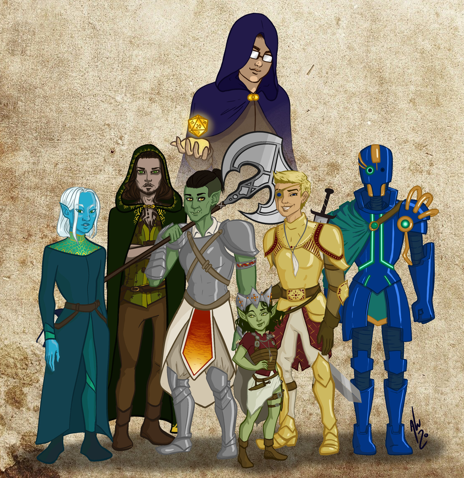 ArtStation - DnD Character Party Rosemary Commission