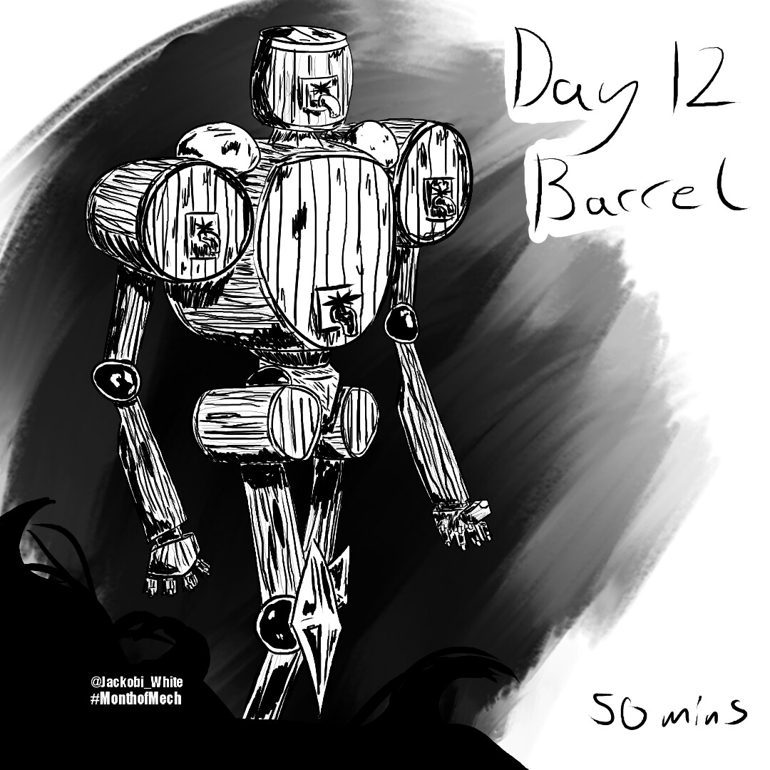 ArtStation - Month of Mech, 2021 - Day 12. BARREL