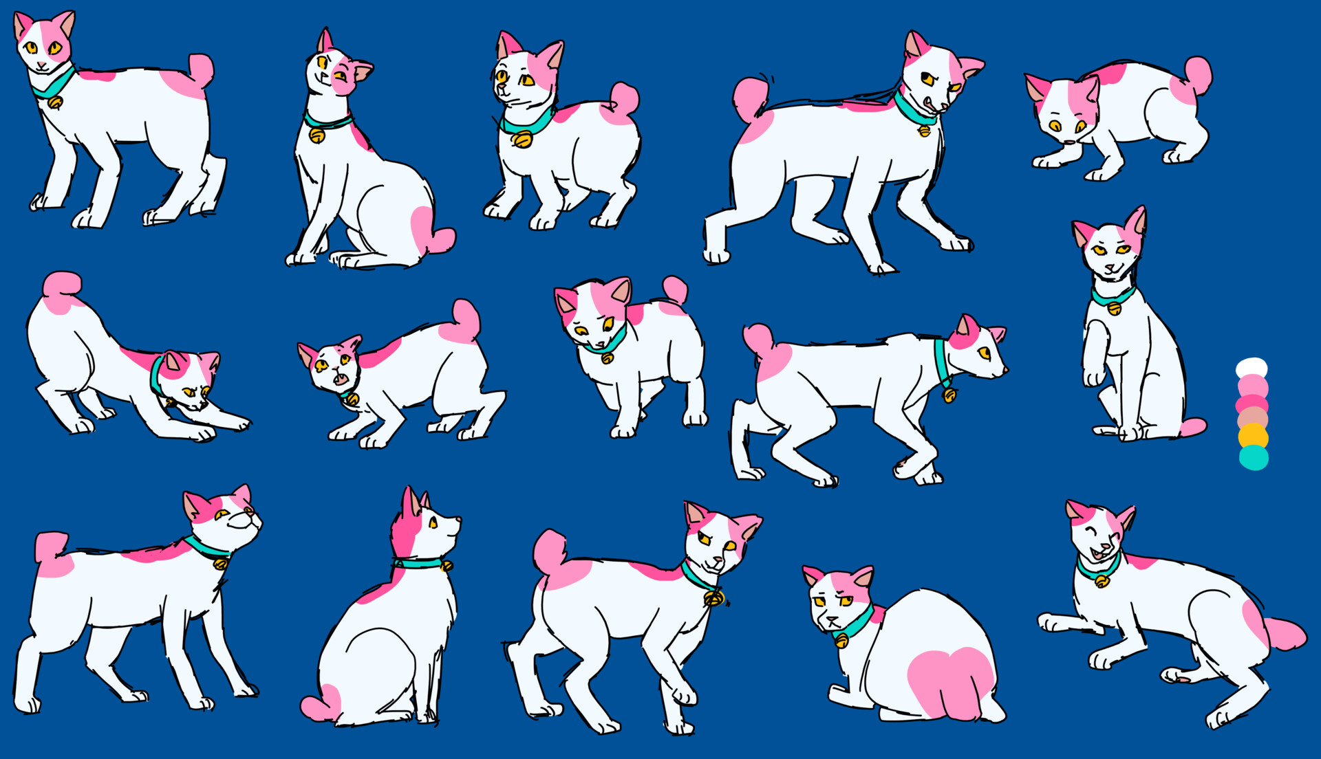 ArtStation - Catherine- Pamela cat form concepts