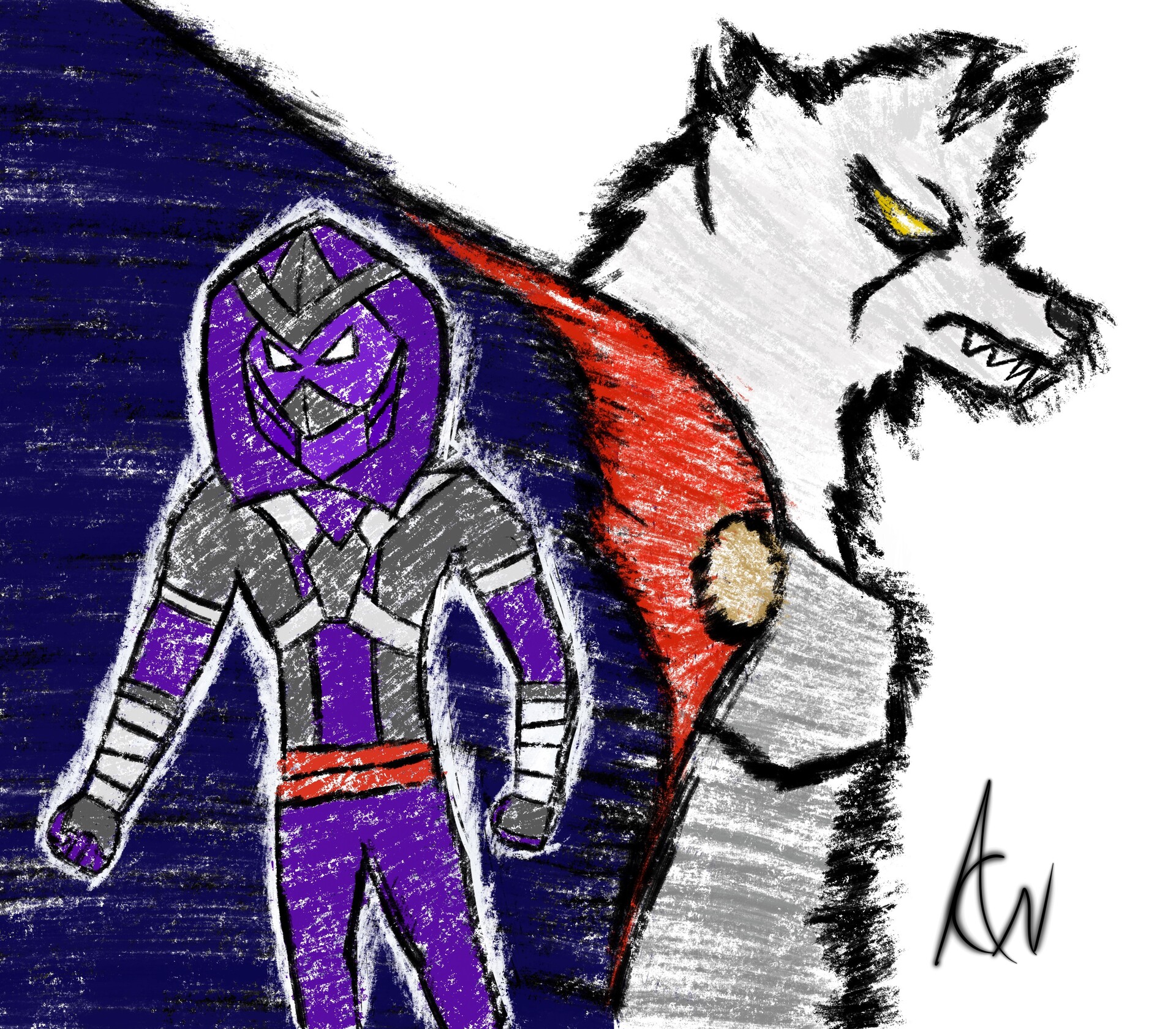 ArtStation - Wolf fang and king lobo poster