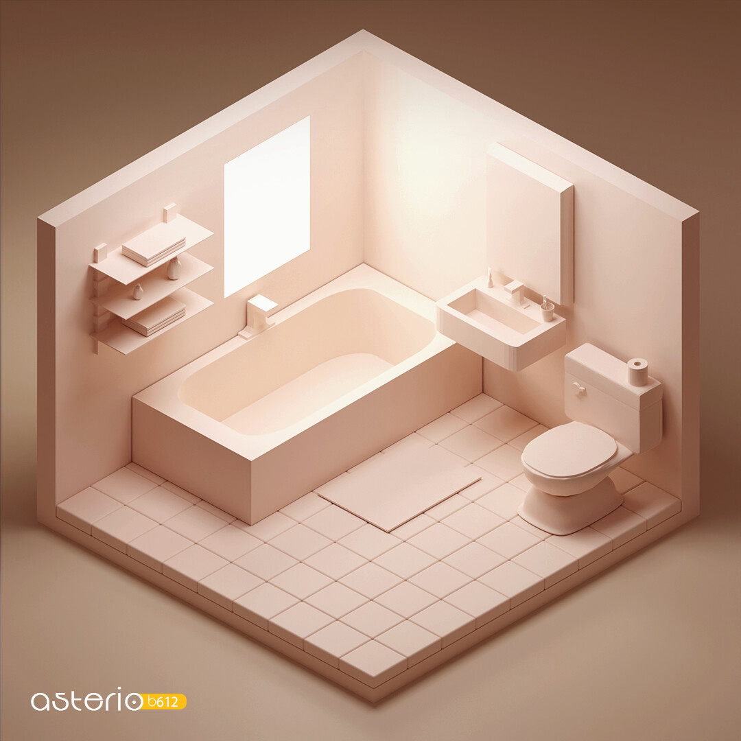 ArtStation - Isometric bath