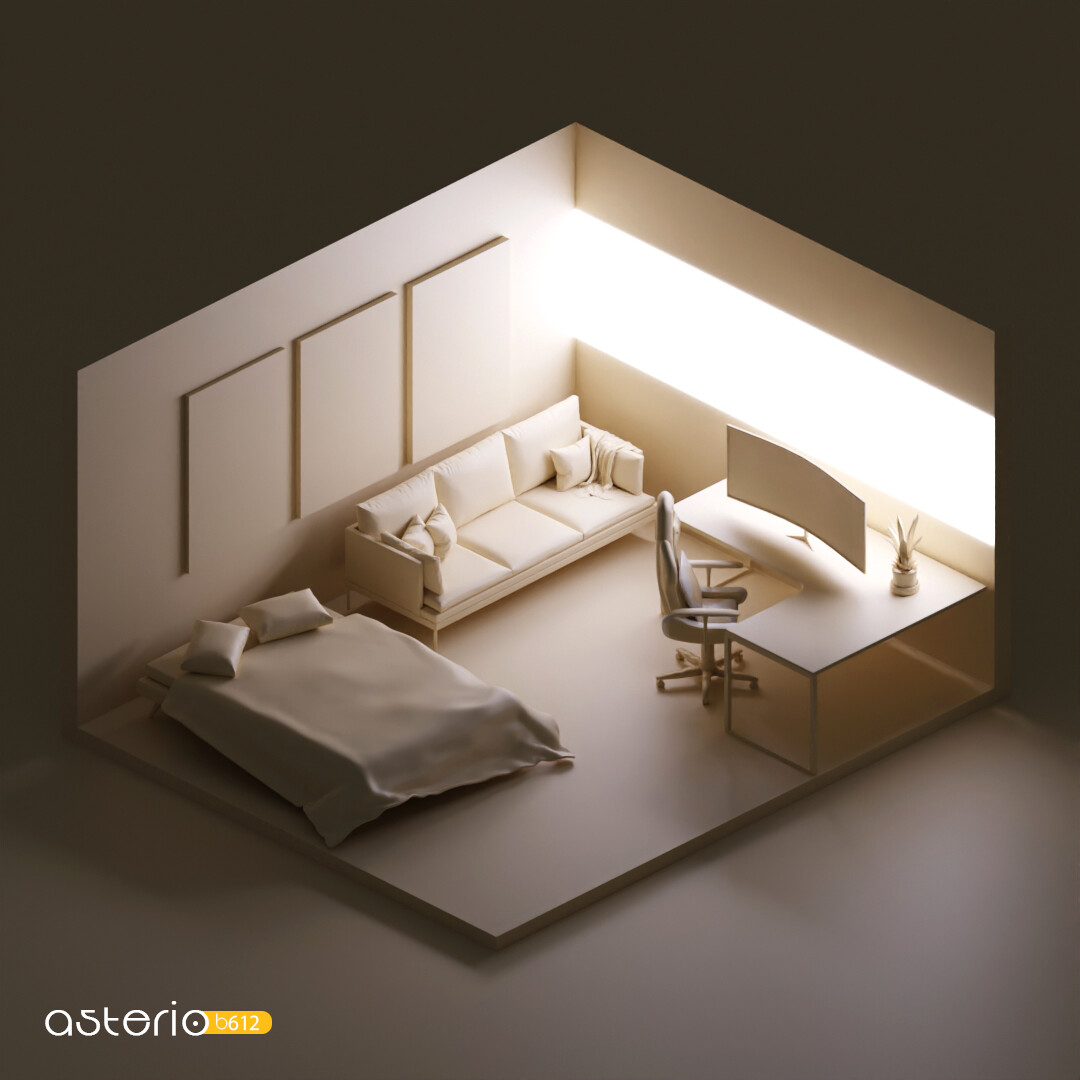 ArtStation - Isometric room